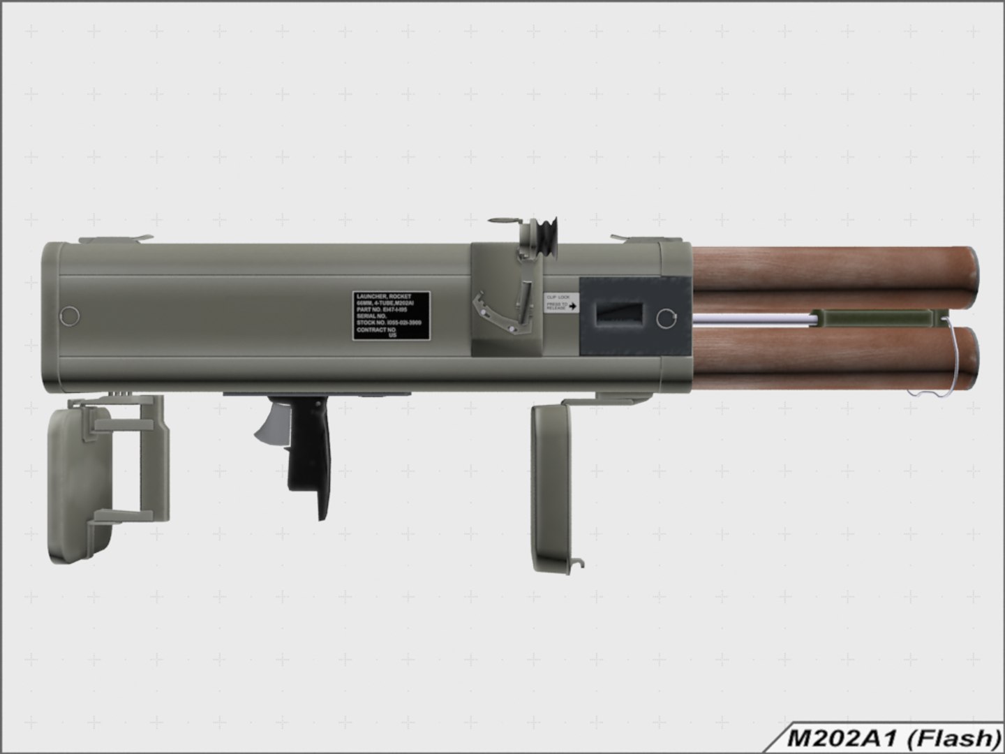 3d Model M202a1 Rocket
