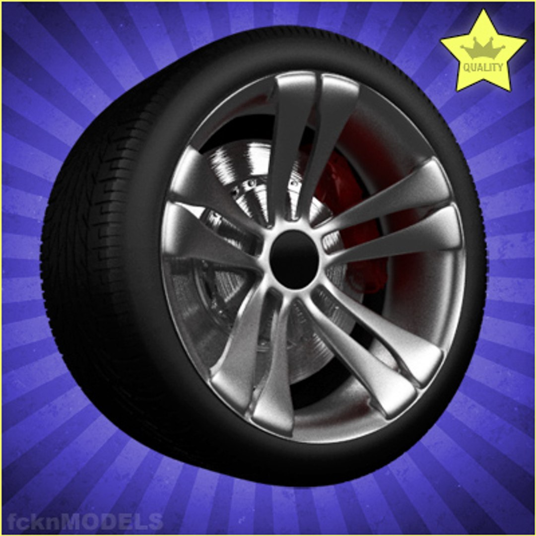 3d model car wheel