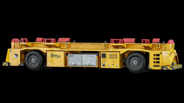 modelo 3d Vehículo robótico AGV Port PBR - TurboSquid 2320857