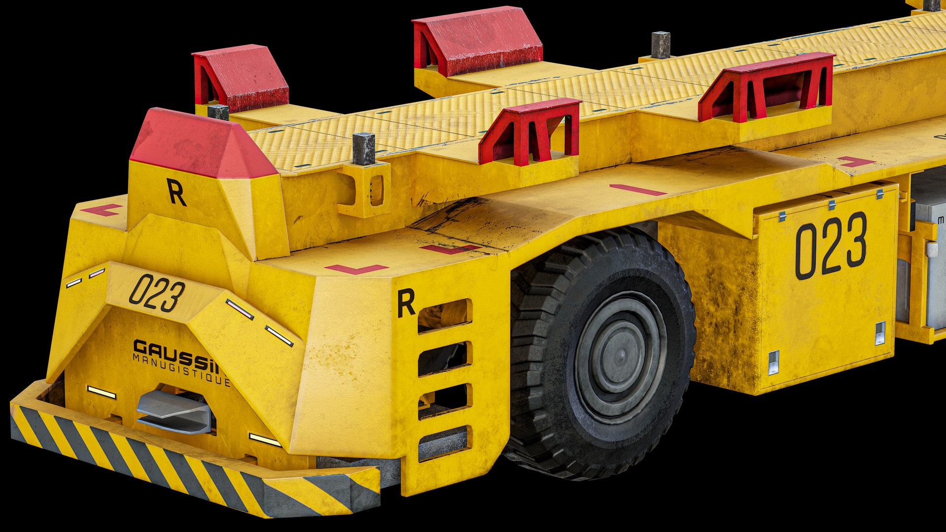 3D Model AGV Port Robotic Vehicle PBR - TurboSquid 2320857