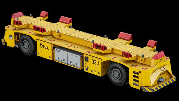 modelo 3d Vehículo robótico AGV Port PBR - TurboSquid 2320857