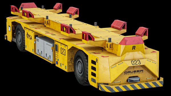 modelo 3d Vehículo robótico AGV Port PBR - TurboSquid 2320857
