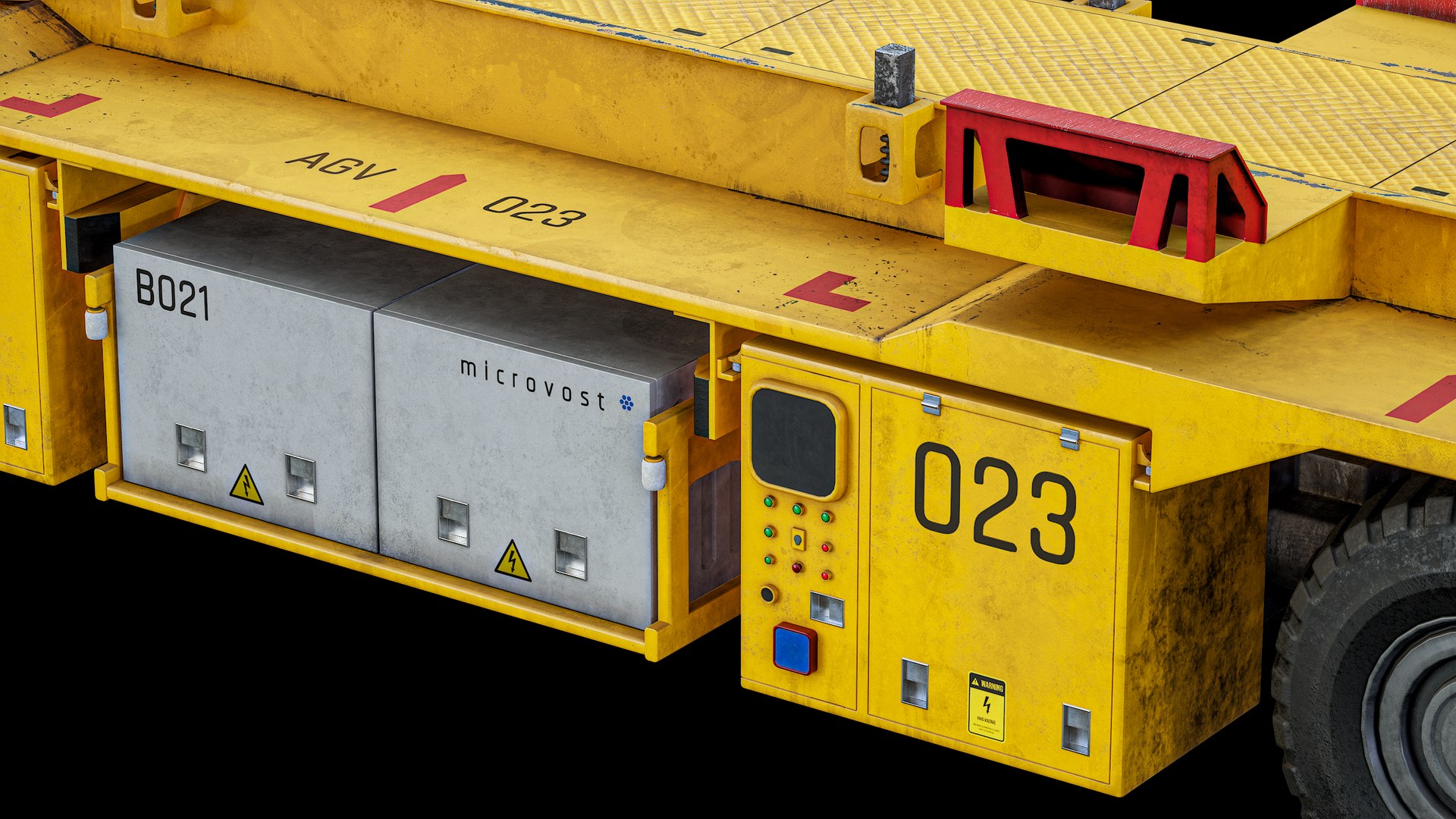 3D Model AGV Port Robotic Vehicle PBR - TurboSquid 2320857