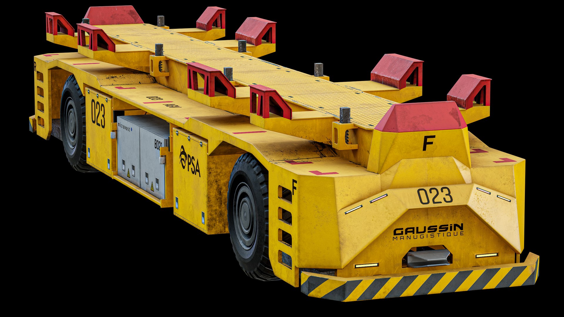 3D Model AGV Port Robotic Vehicle PBR - TurboSquid 2320857