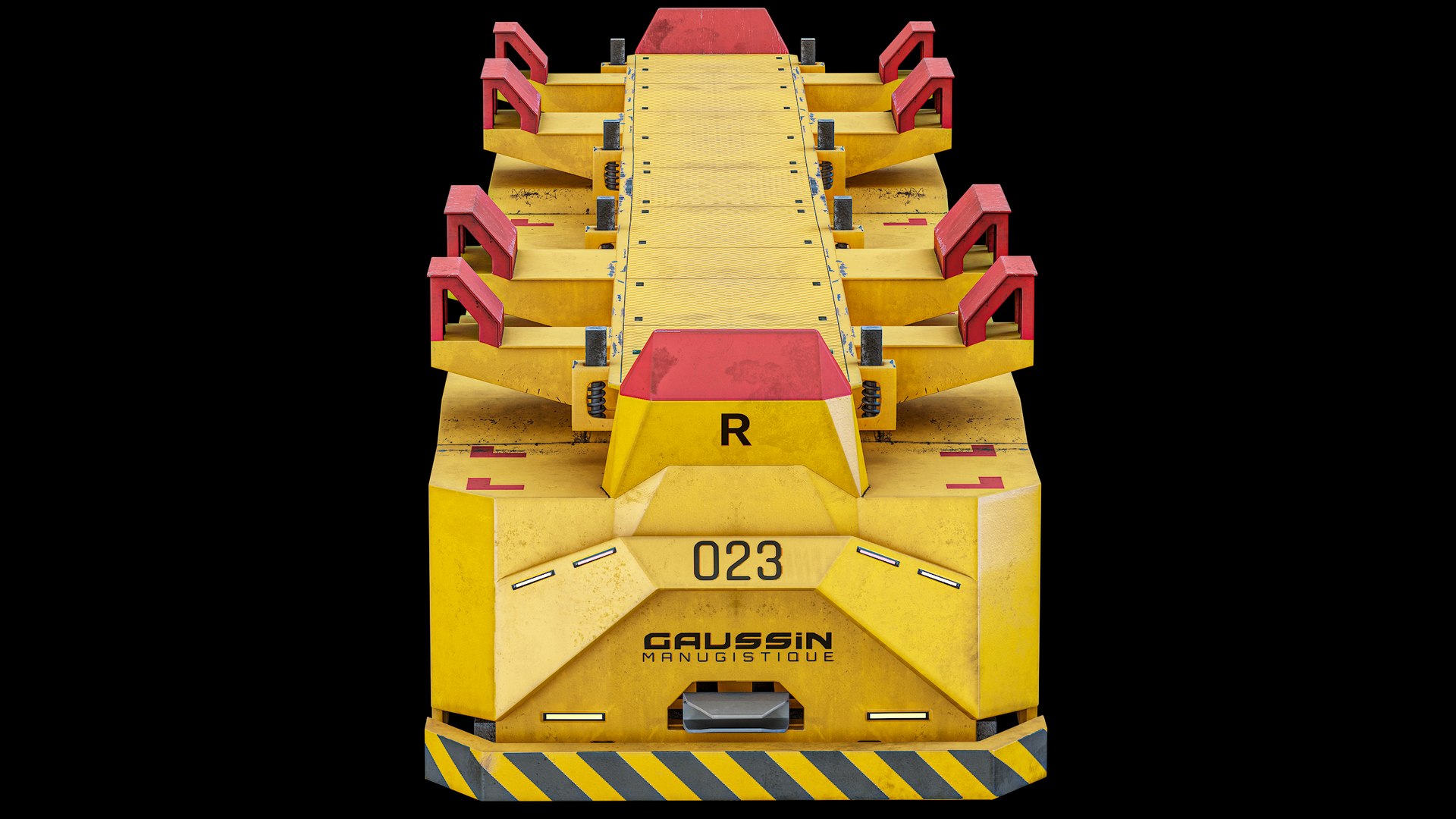 3D Model AGV Port Robotic Vehicle PBR - TurboSquid 2320857