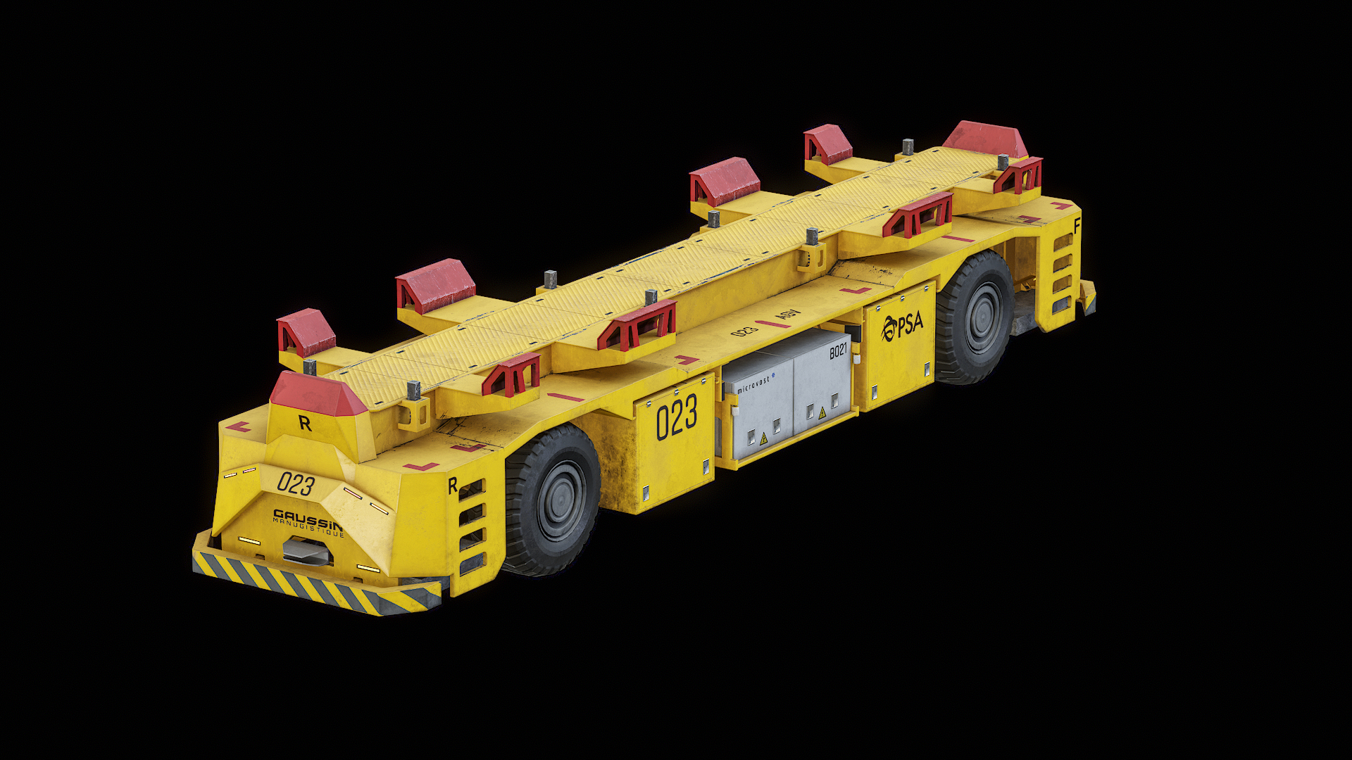 3D Model AGV Port Robotic Vehicle PBR - TurboSquid 2320857