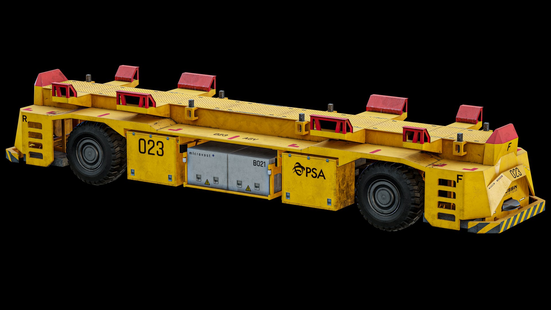 3D Model AGV Port Robotic Vehicle PBR - TurboSquid 2320857