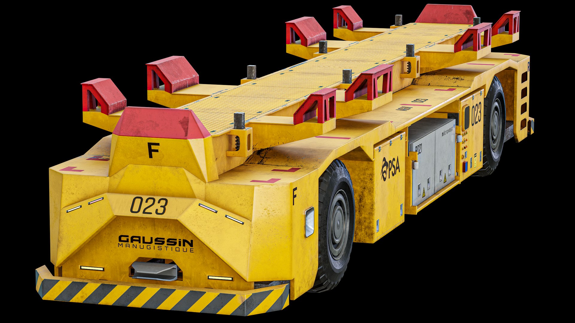 3D Model AGV Port Robotic Vehicle PBR - TurboSquid 2320857