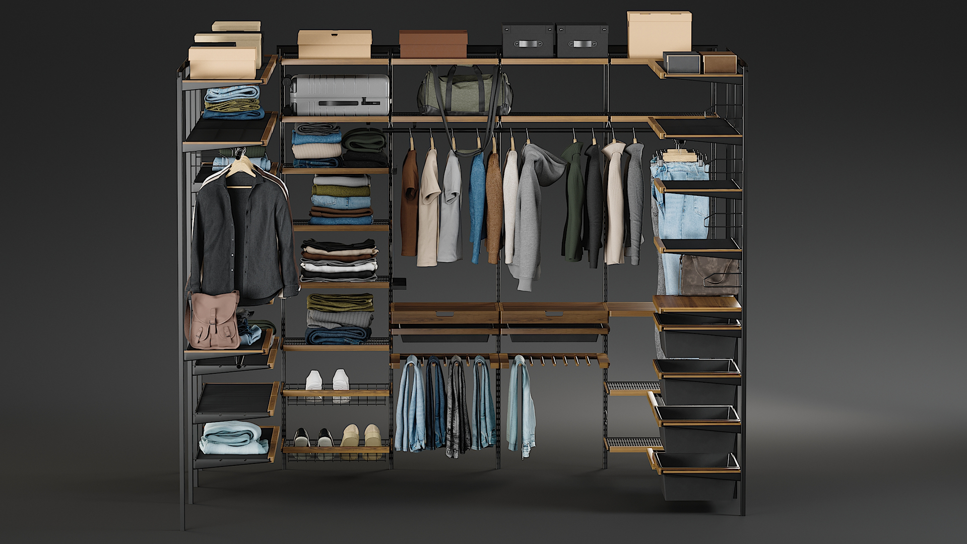 Realistic wardrobe clothing 4 3D model - TurboSquid 1603293