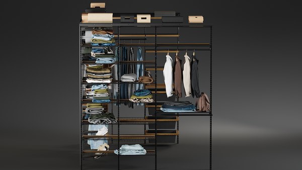 Realistic wardrobe clothing 4 3D model - TurboSquid 1603293