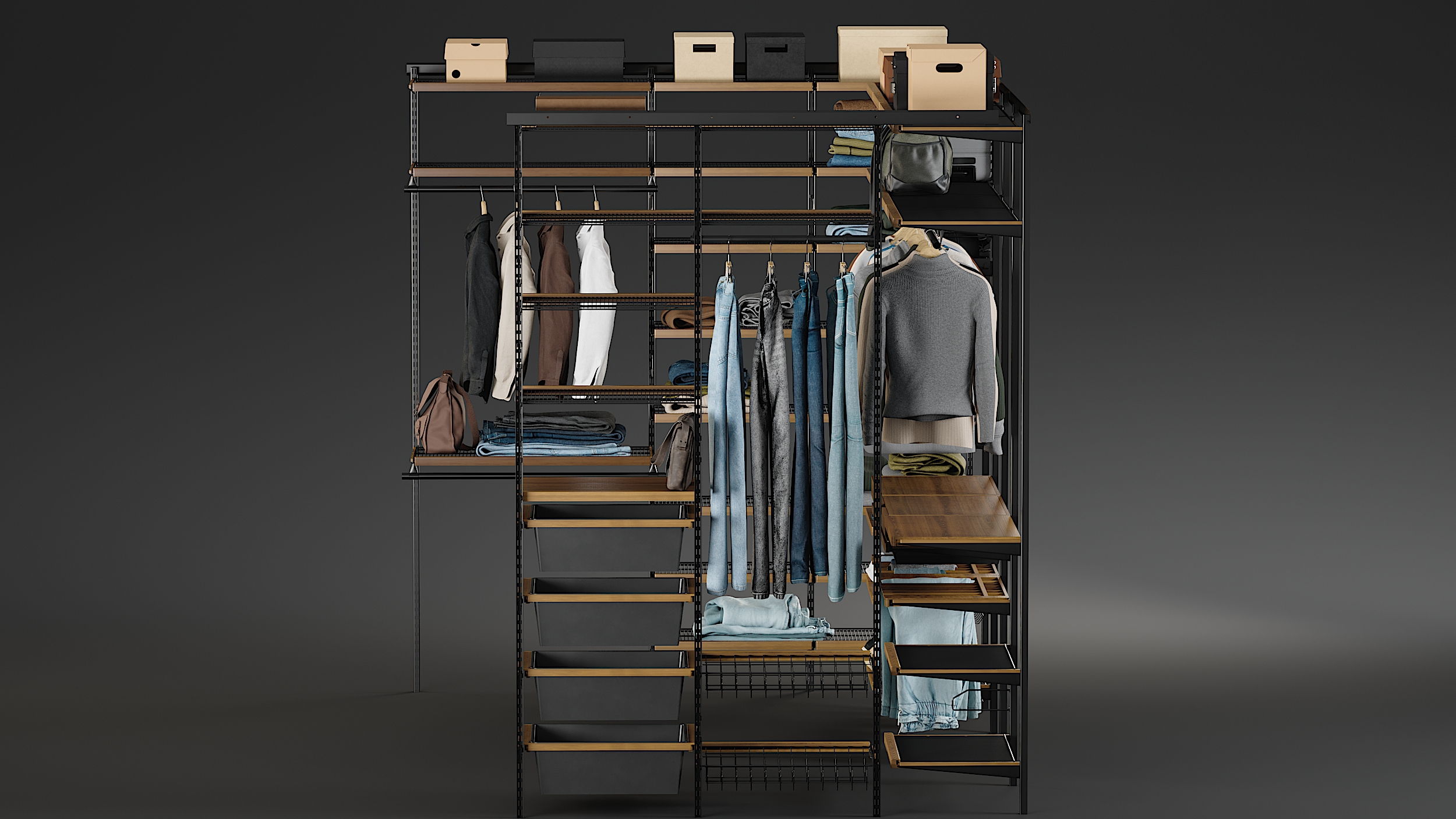 Realistic wardrobe clothing 4 3D model - TurboSquid 1603293