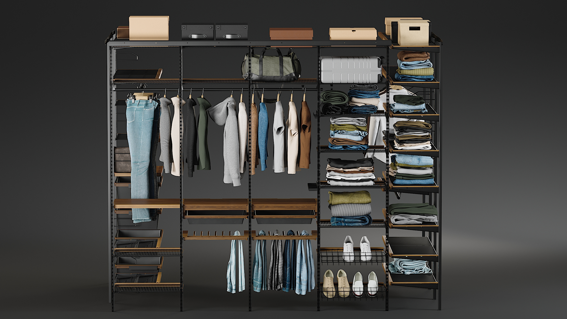 Realistic wardrobe clothing 4 3D model - TurboSquid 1603293