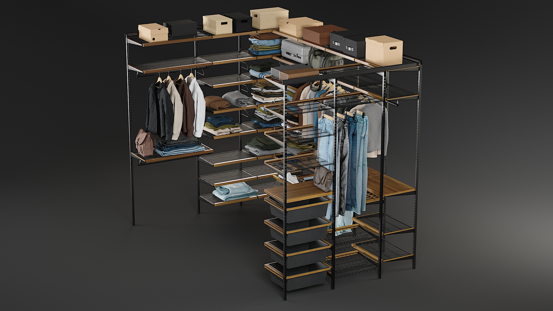 Realistic wardrobe clothing 4 3D model - TurboSquid 1603293