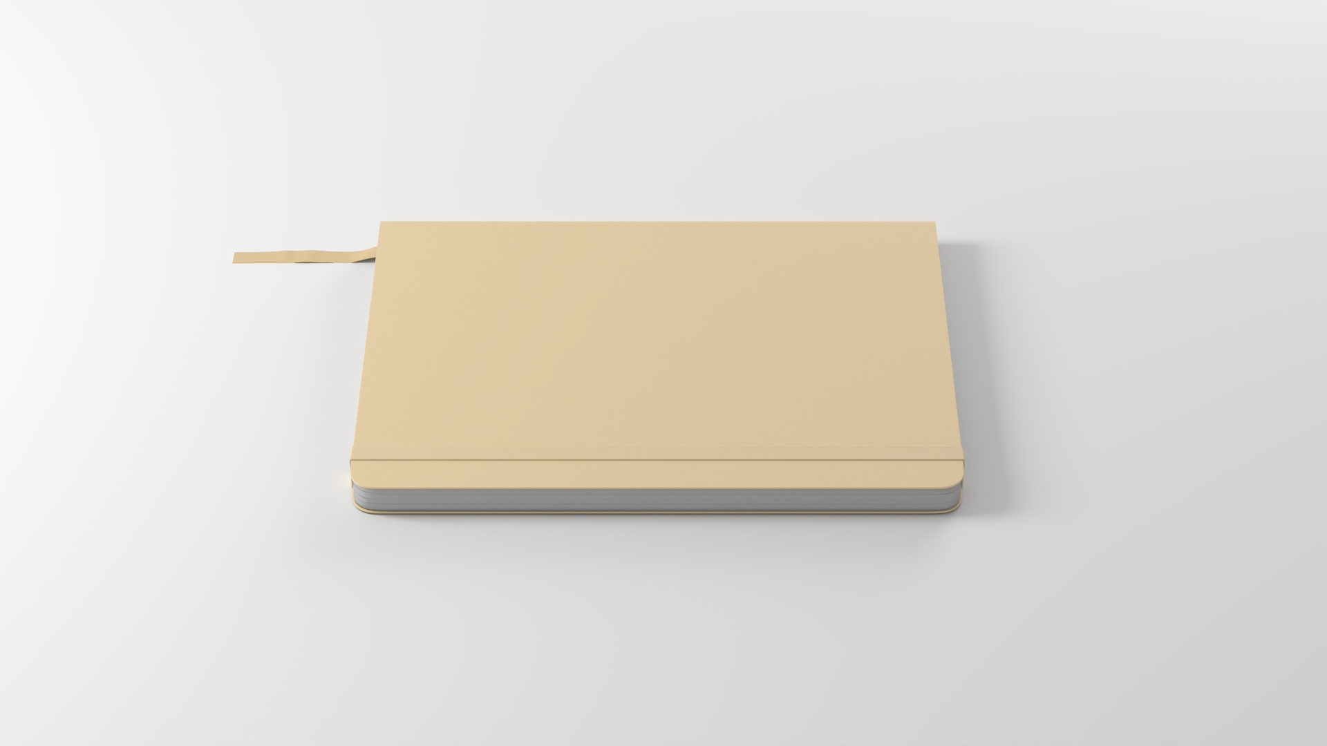 Classic Notebook With Bookmark Yellow 3D Model - TurboSquid 2237148