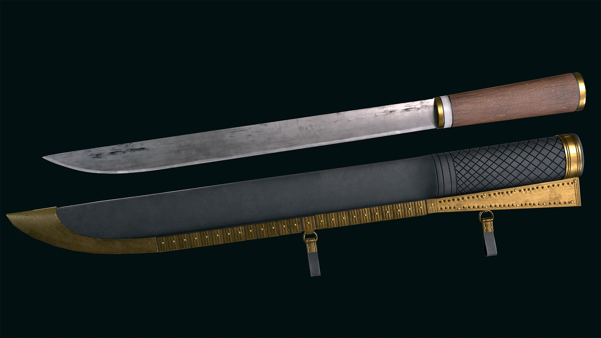 Viking Battle Knife Scramasax 3D - TurboSquid 1930683