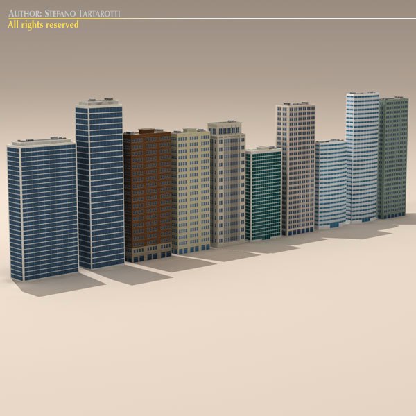 3d model polygons buildings