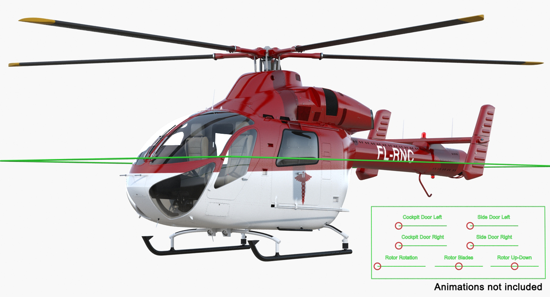 3D Air Ambulance Helicopter Md - TurboSquid 1175068