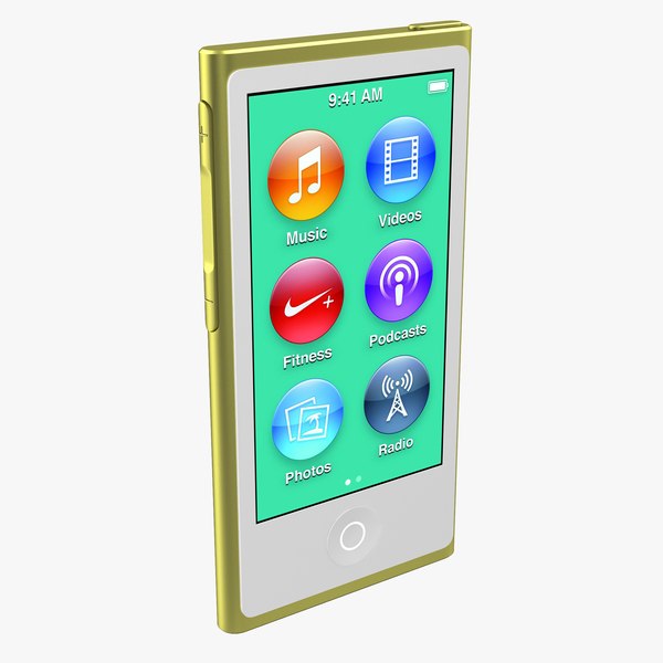 3d obj ipod nano yellow