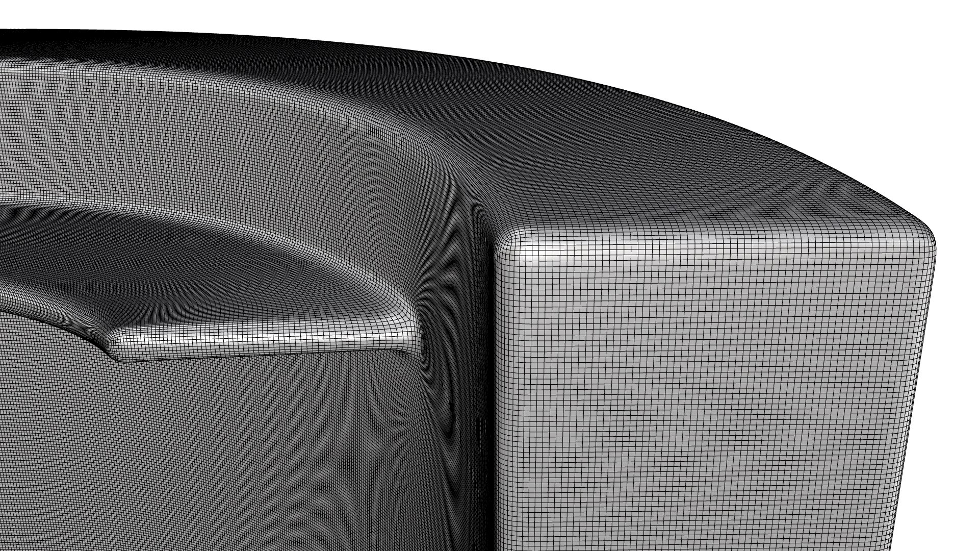 Wavy Parametric Reception Desk 3D - TurboSquid 2347981