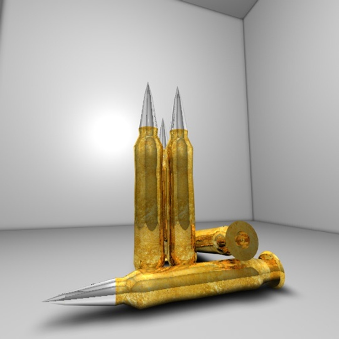 3d model of shells rifle