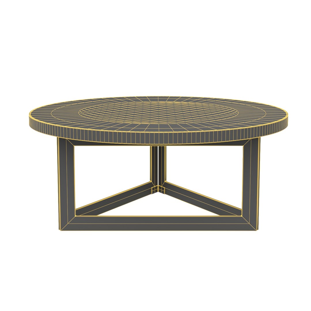 3D Shagreen Round Coffee Table 107636-004 - TurboSquid 2063329