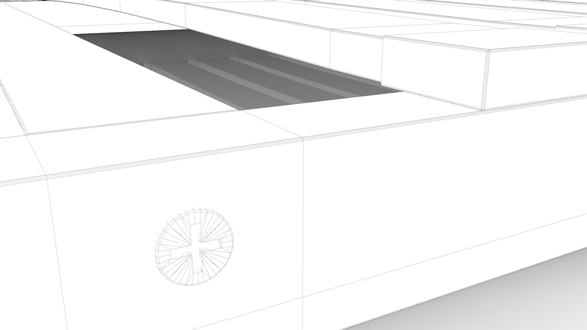 Slatted 3D Model - TurboSquid 1159365