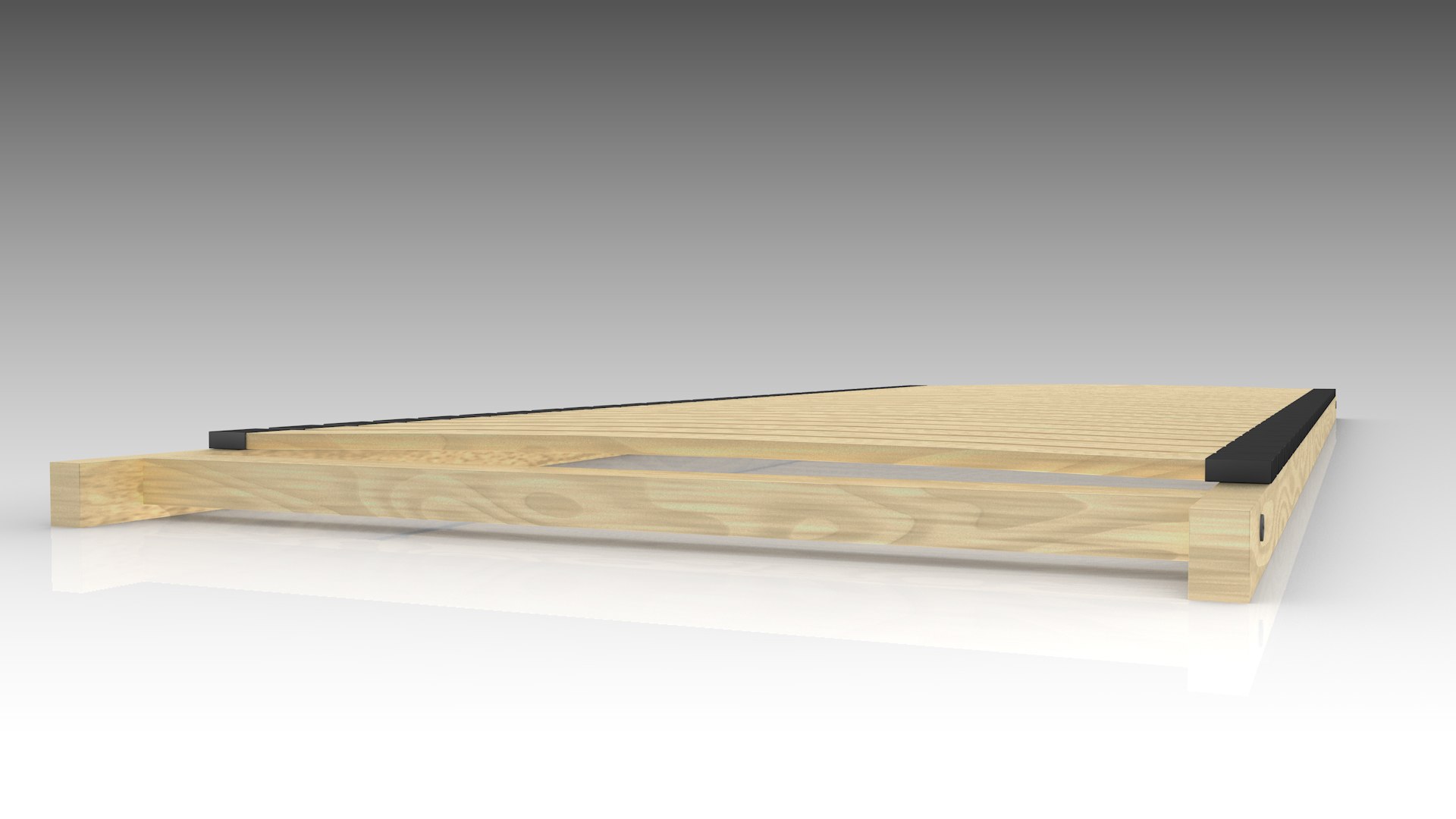 Slatted 3D Model - TurboSquid 1159365