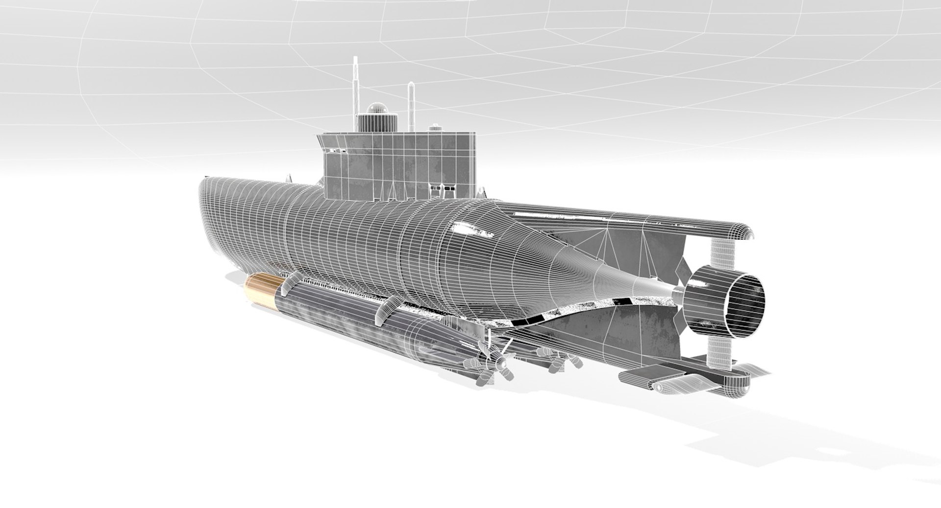 3D Submarine Sub Marine - TurboSquid 1486203