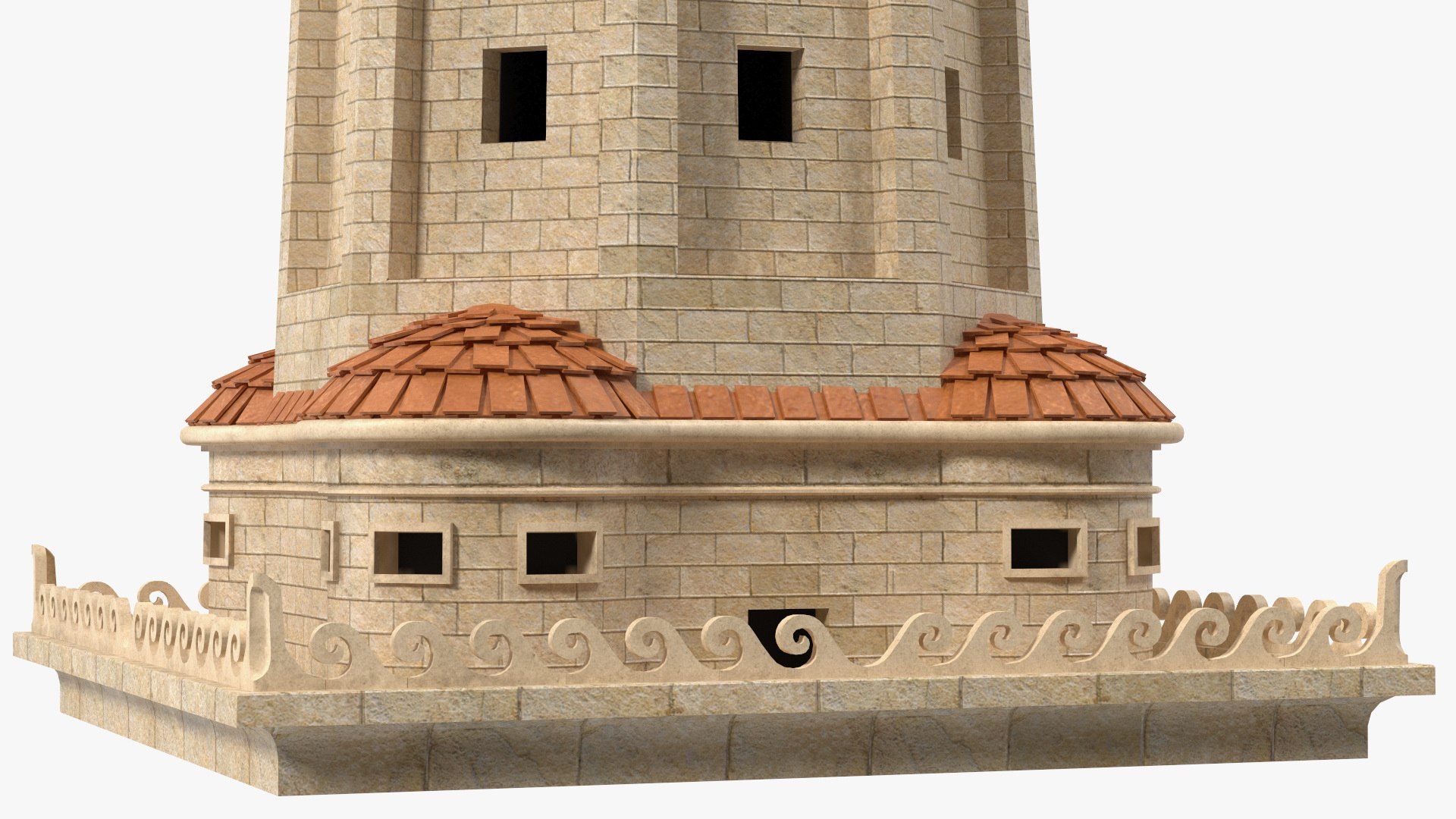 3D Model Lighthouse Of Alexandria Top - TurboSquid 1744192