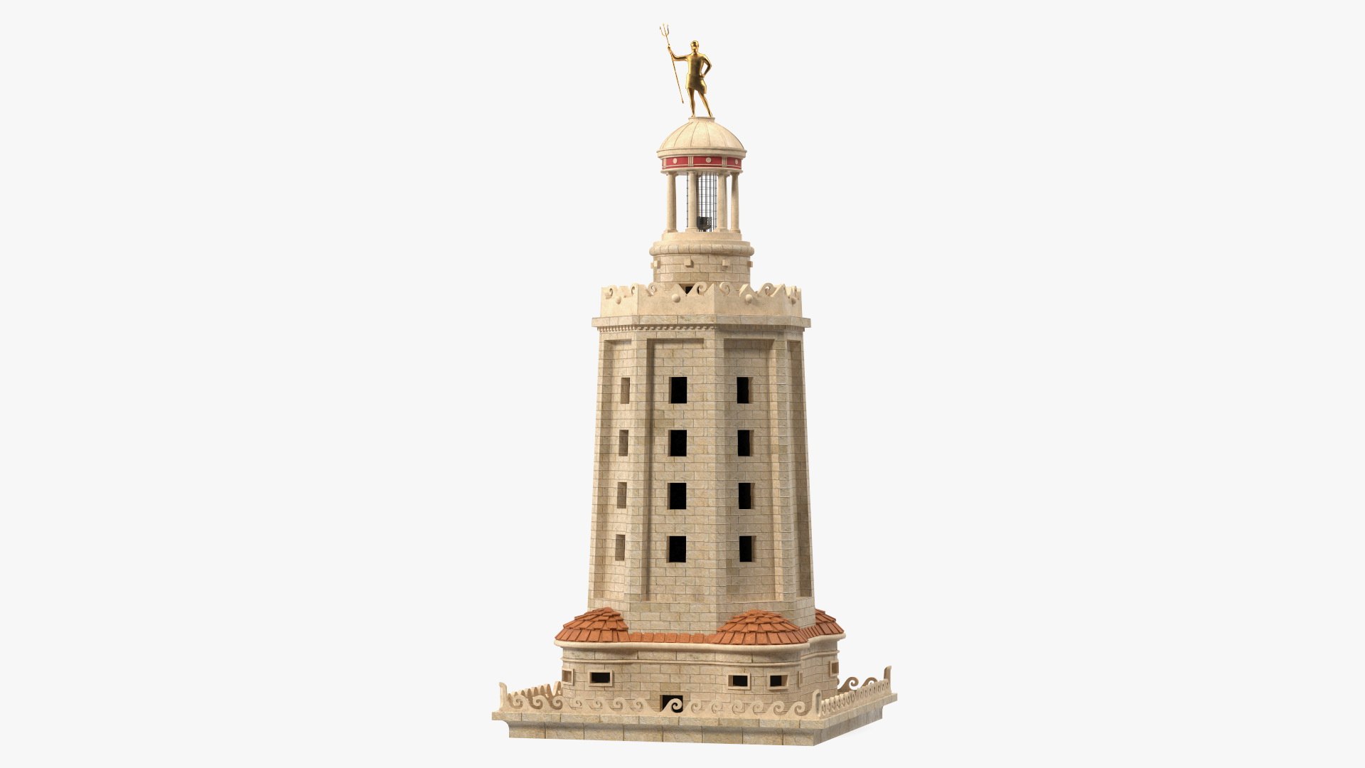 3D model Lighthouse of Alexandria Top - TurboSquid 1744192