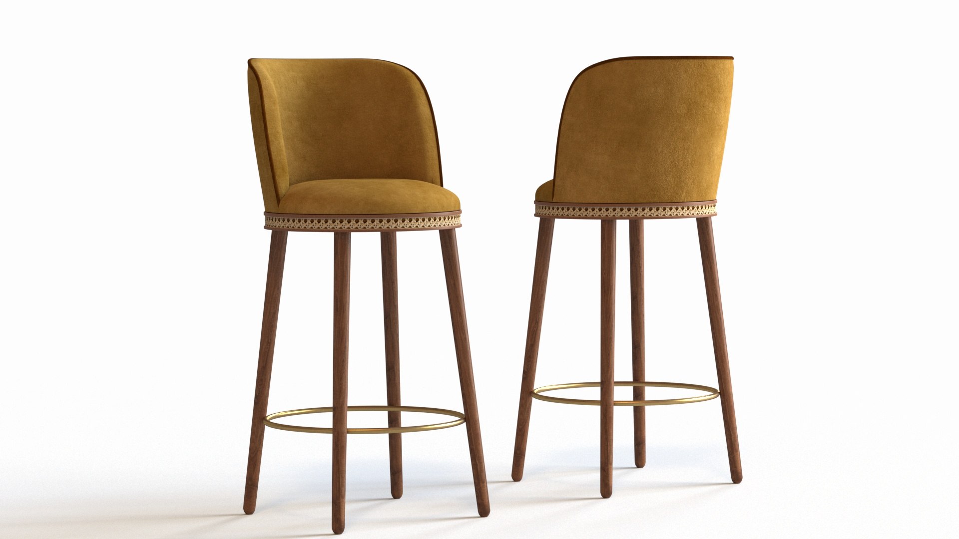 Alma Bar Stool Model - TurboSquid 2060057
