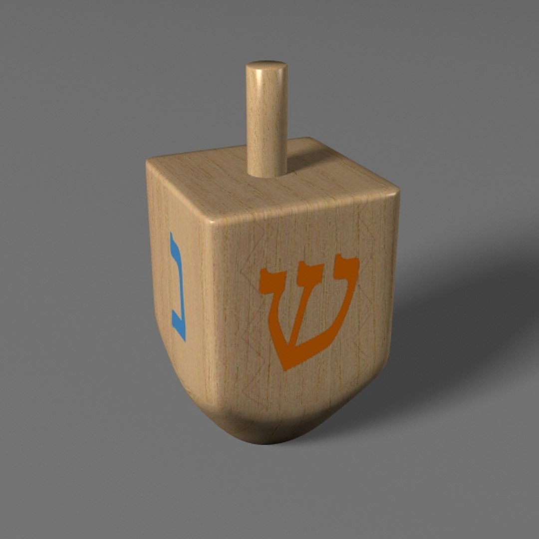 3d Model Hanukkah Dreidel