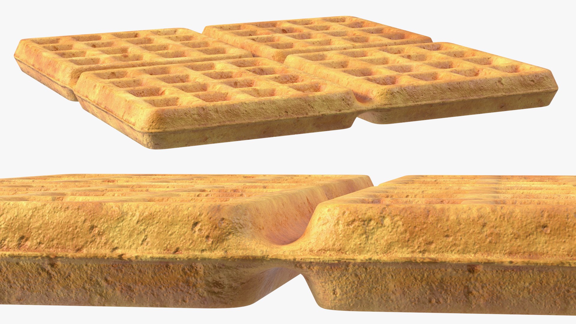 3D Square Waffle - TurboSquid 2018619