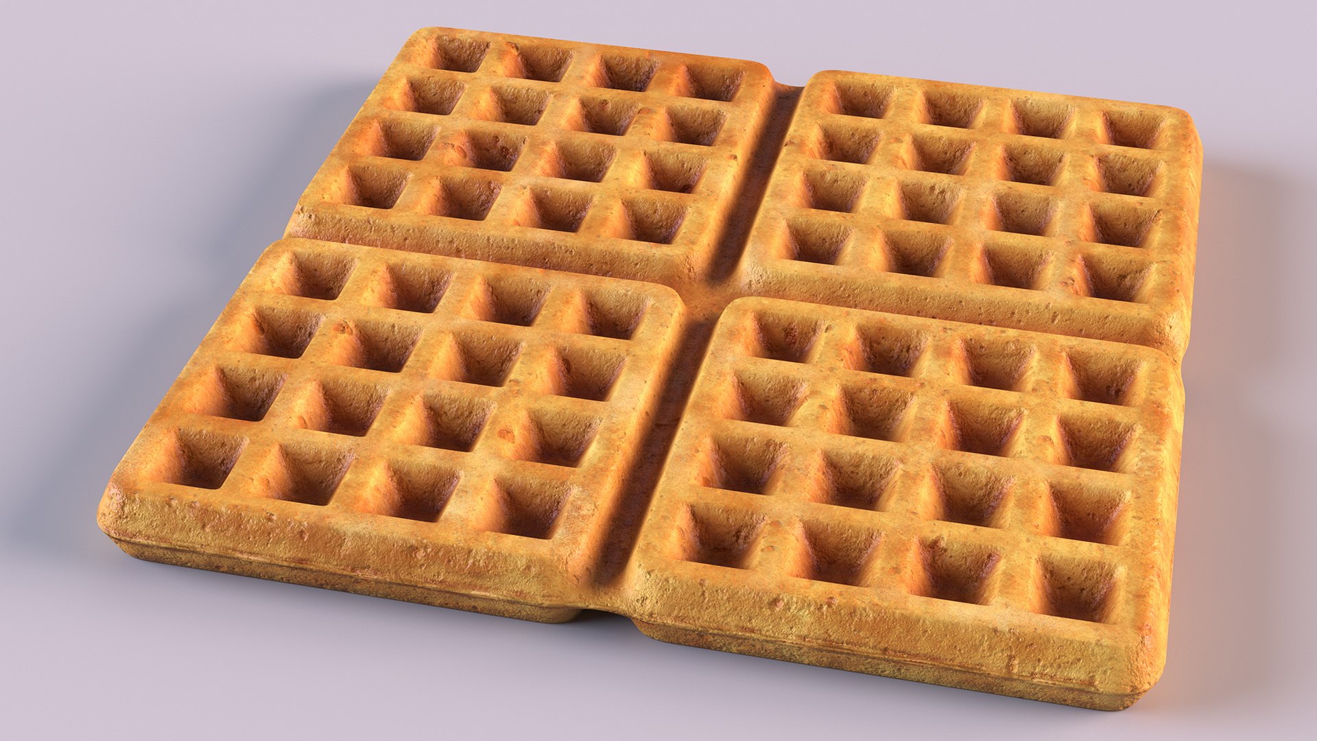 3D Square Waffle - TurboSquid 2018619