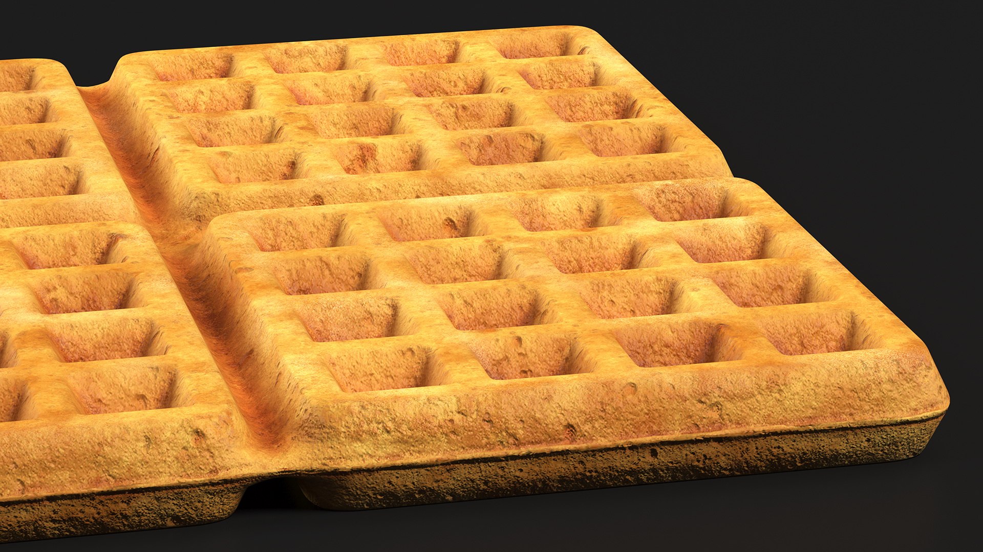 3D Square Waffle - TurboSquid 2018619