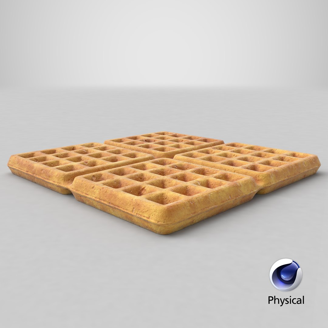 3D Square Waffle - TurboSquid 2018619