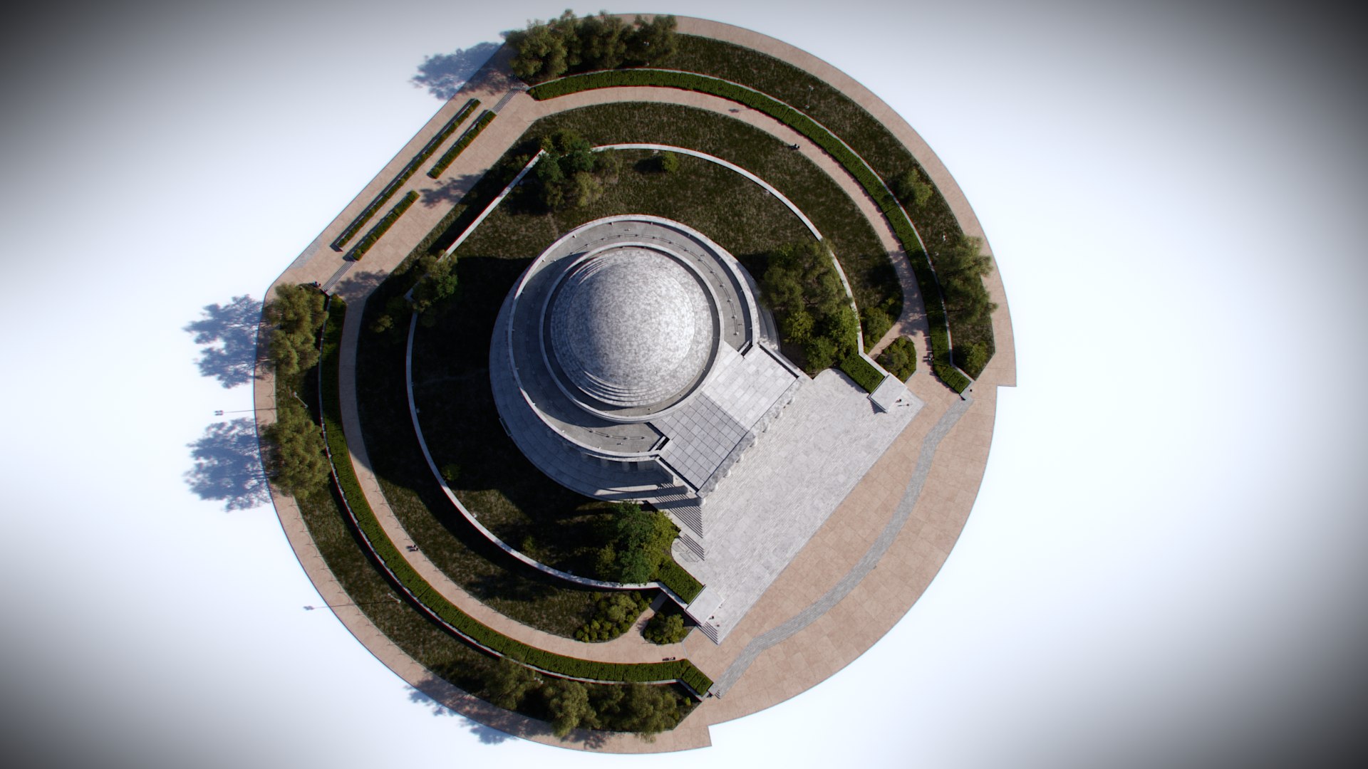 Jefferson Memorial Scene 3D Model - TurboSquid 1812831