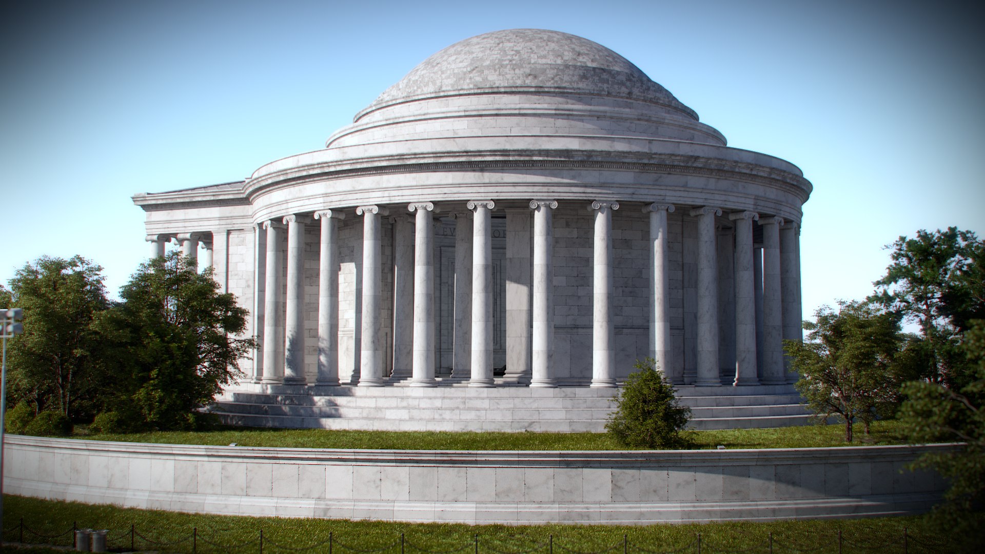 Jefferson Memorial Scene 3D model - TurboSquid 1812831
