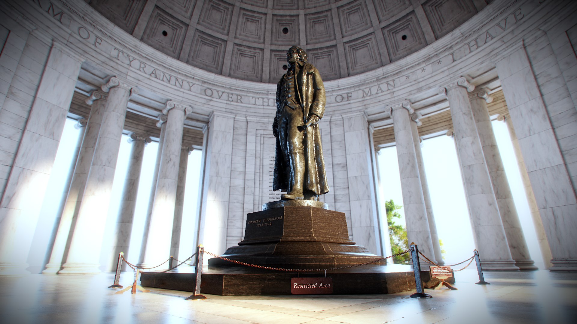 Jefferson Memorial Scene 3D Model - TurboSquid 1812831