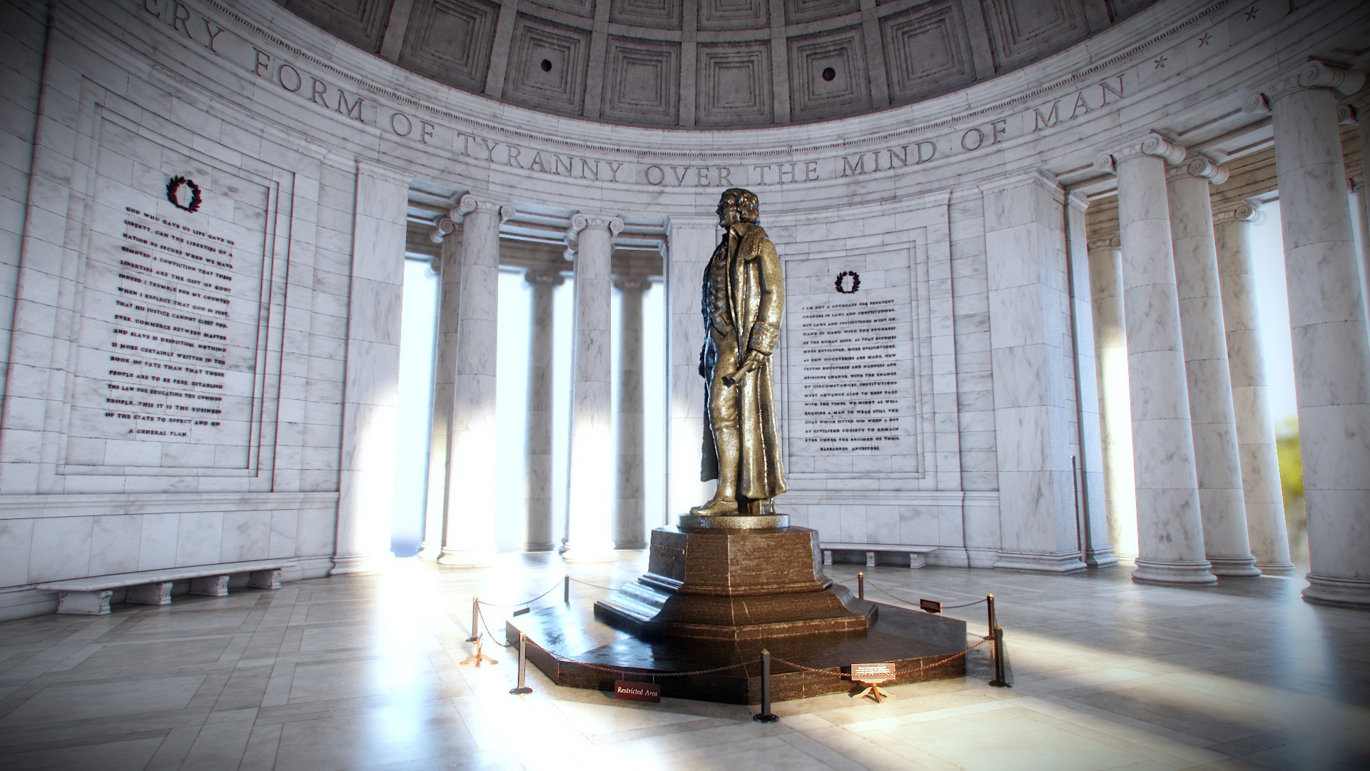 Jefferson Memorial Scene 3D Model - TurboSquid 1812831