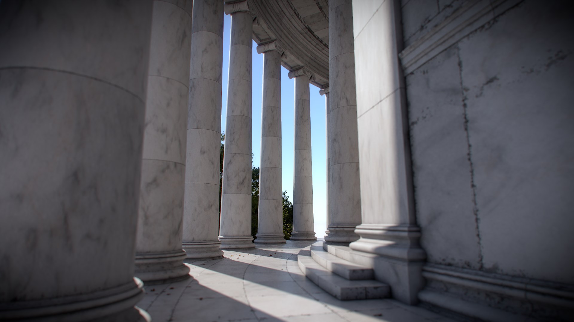 Jefferson Memorial Scene 3D model - TurboSquid 1812831