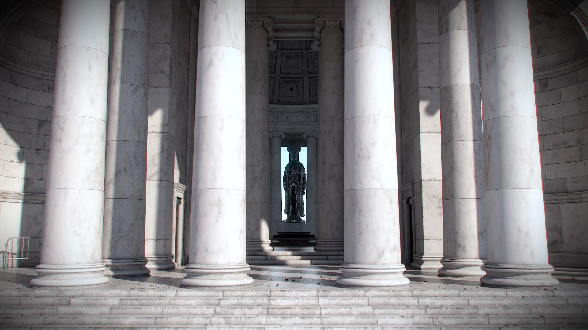 Jefferson Memorial Scene 3D Model - TurboSquid 1812831