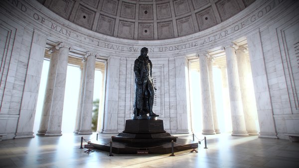 Jefferson Memorial Scene 3D model - TurboSquid 1812831