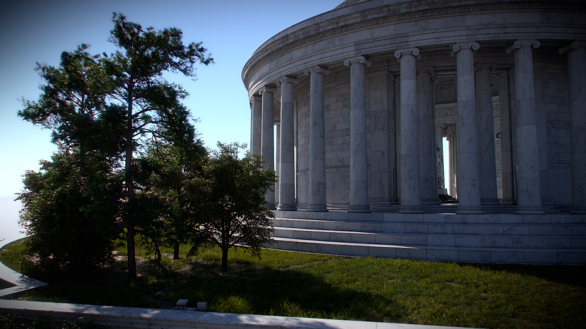 Jefferson Memorial Scene 3D Model - TurboSquid 1812831