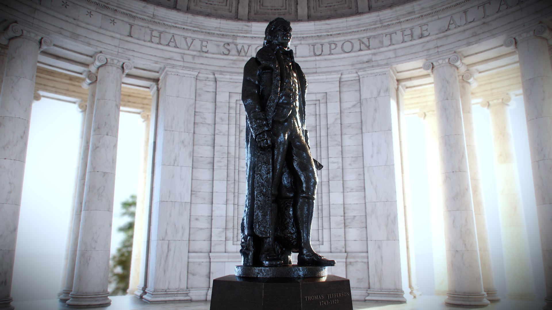 Jefferson Memorial Scene 3D Model - TurboSquid 1812831