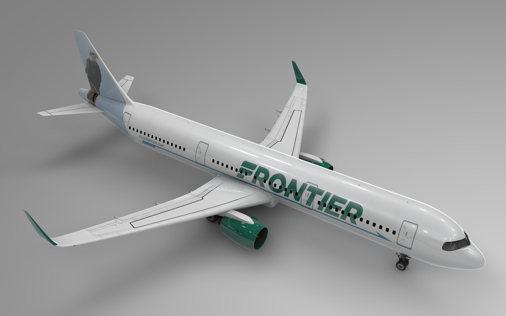 3D A321 Neo Frontier Airlines - TurboSquid 1640155