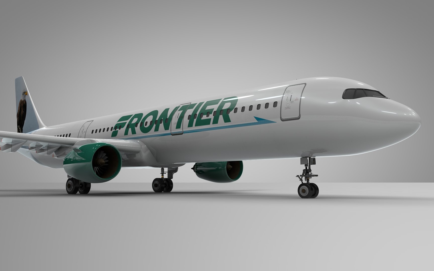 3D A321 Neo Frontier Airlines - TurboSquid 1640155