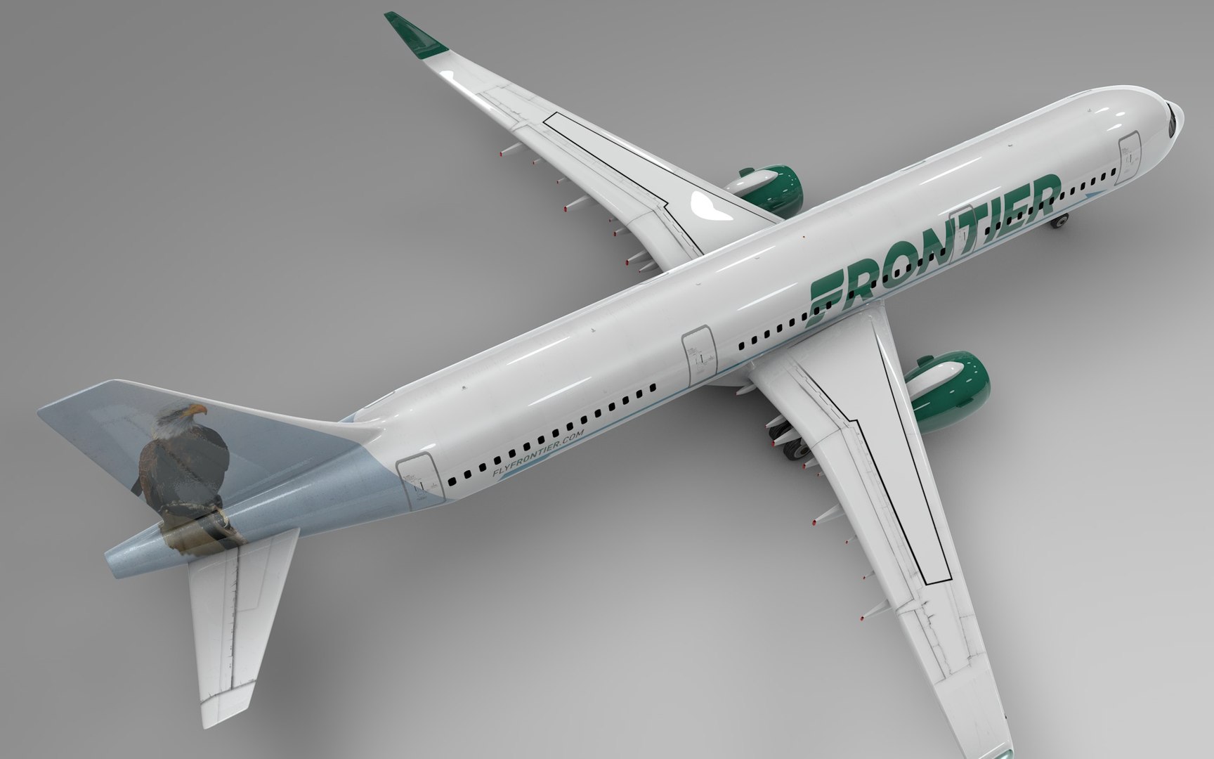 3D A321 Neo Frontier Airlines - TurboSquid 1640155