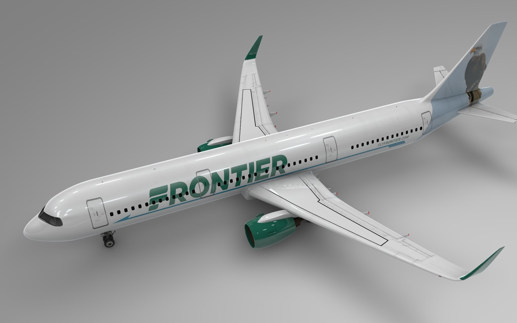 3D A321 Neo Frontier Airlines - TurboSquid 1640155