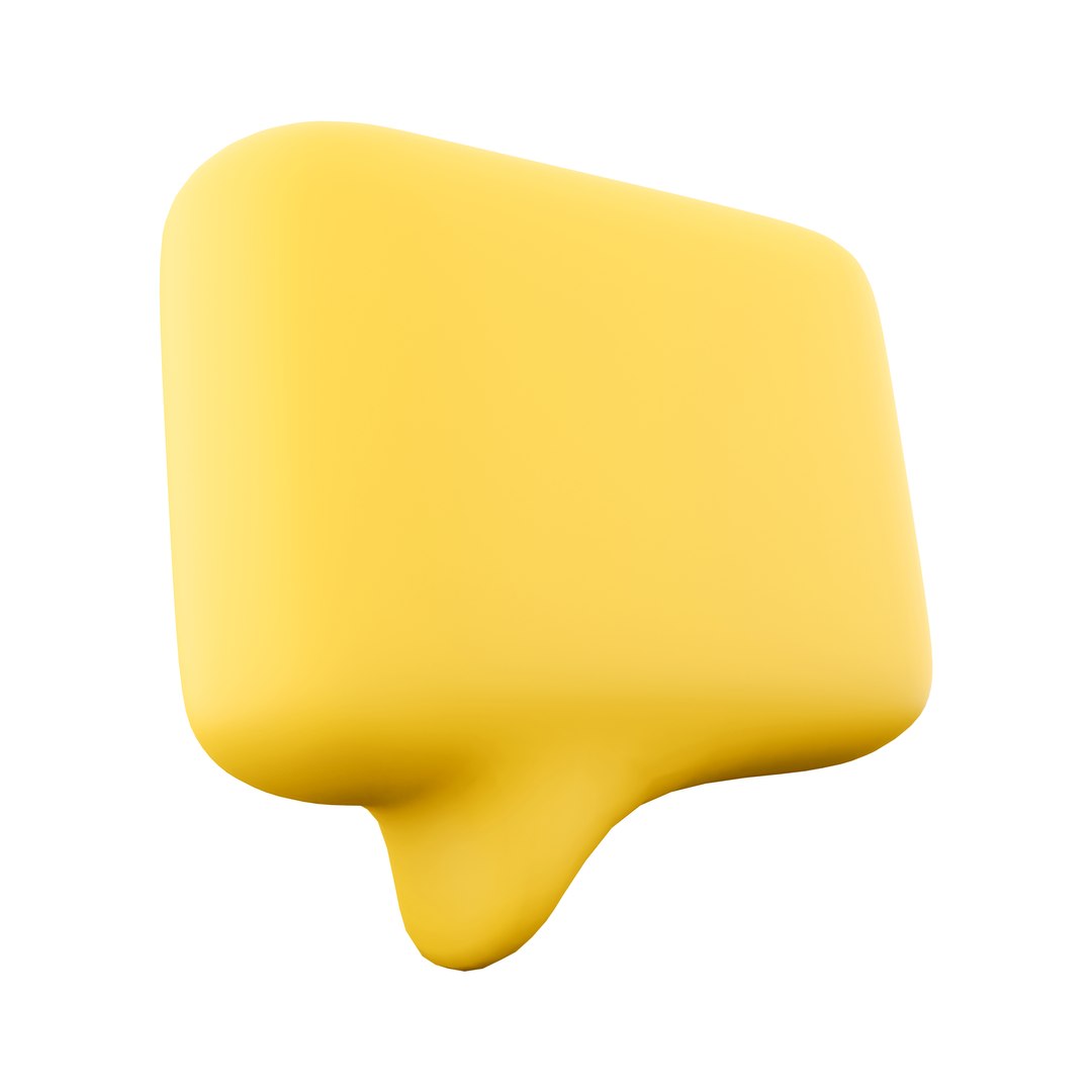 Message Icon 3D Model - TurboSquid 2074150